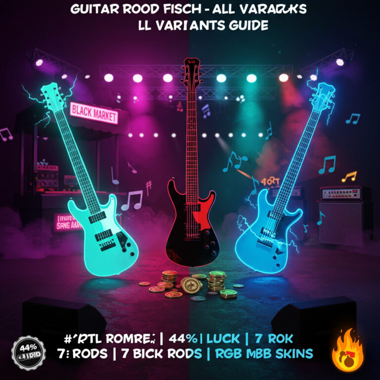 Guitar Rod Fisch: 444% Luck + All 7 Rods (2026)